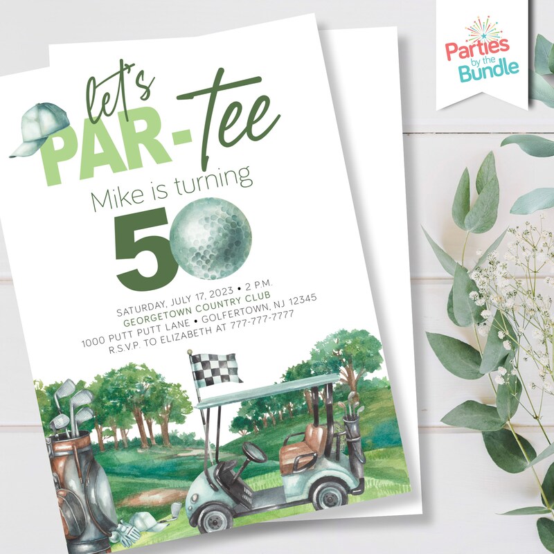 Golf Invitations - Etsy