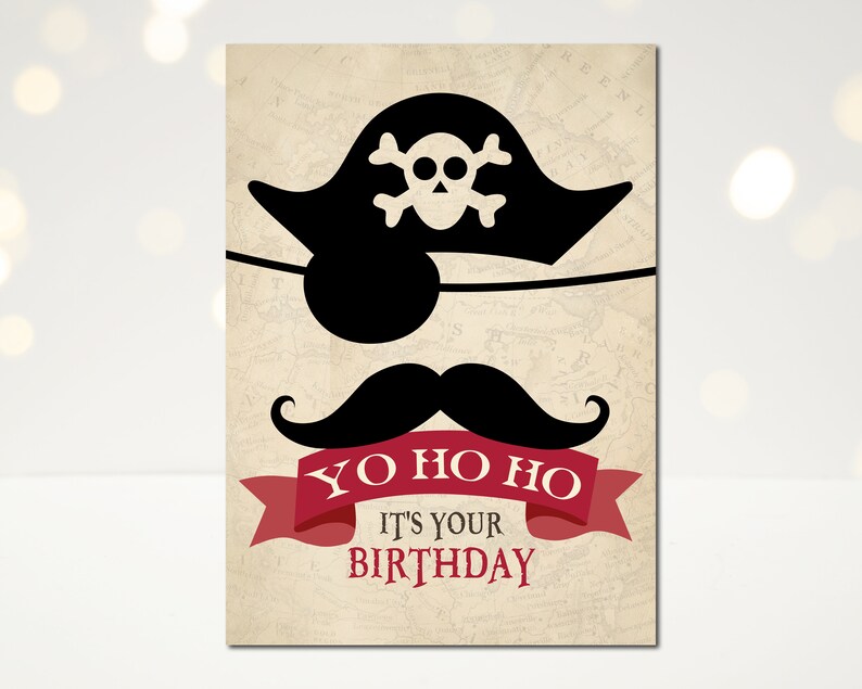Pirate Party, Pirate Posters, Party Decorations, Pirate Party Decor ...