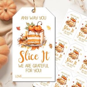 Thanksgiving Gift Tag | Fall Harvest Baked Goods Favor Card | Any Way ...