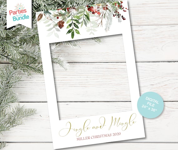 Christmas Photo Prop Frame Fun Photo Booth Prop Holiday | Etsy