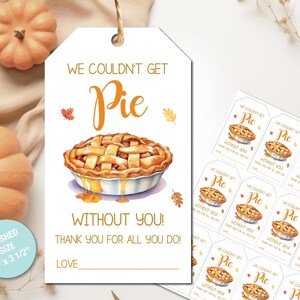 Thanksgiving Gift Tag | Baked Goods Favor Card | All That and a Slice ...