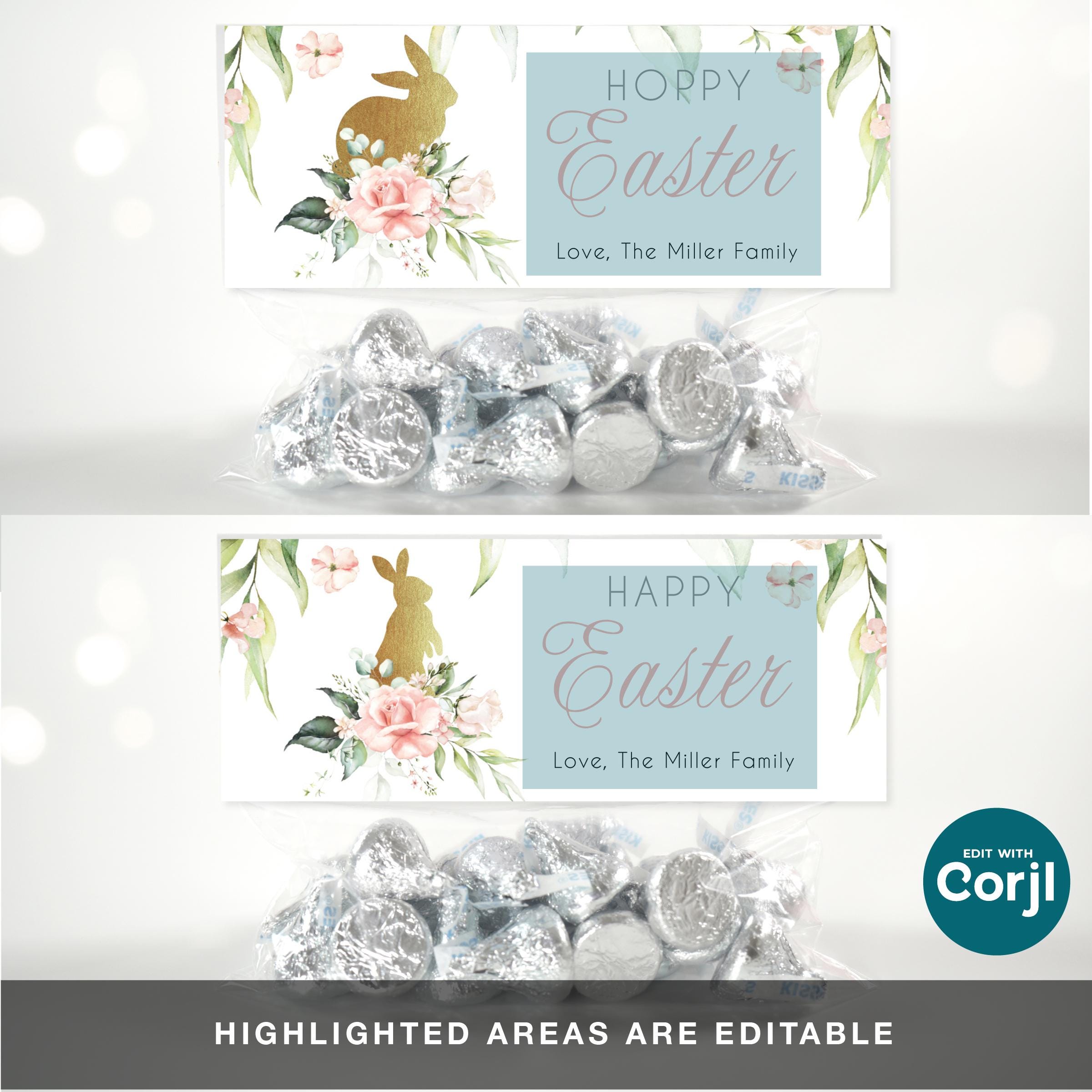 EDITABLE Easter Treat Bag Topper | Bunny Treat Toppers Printable ...