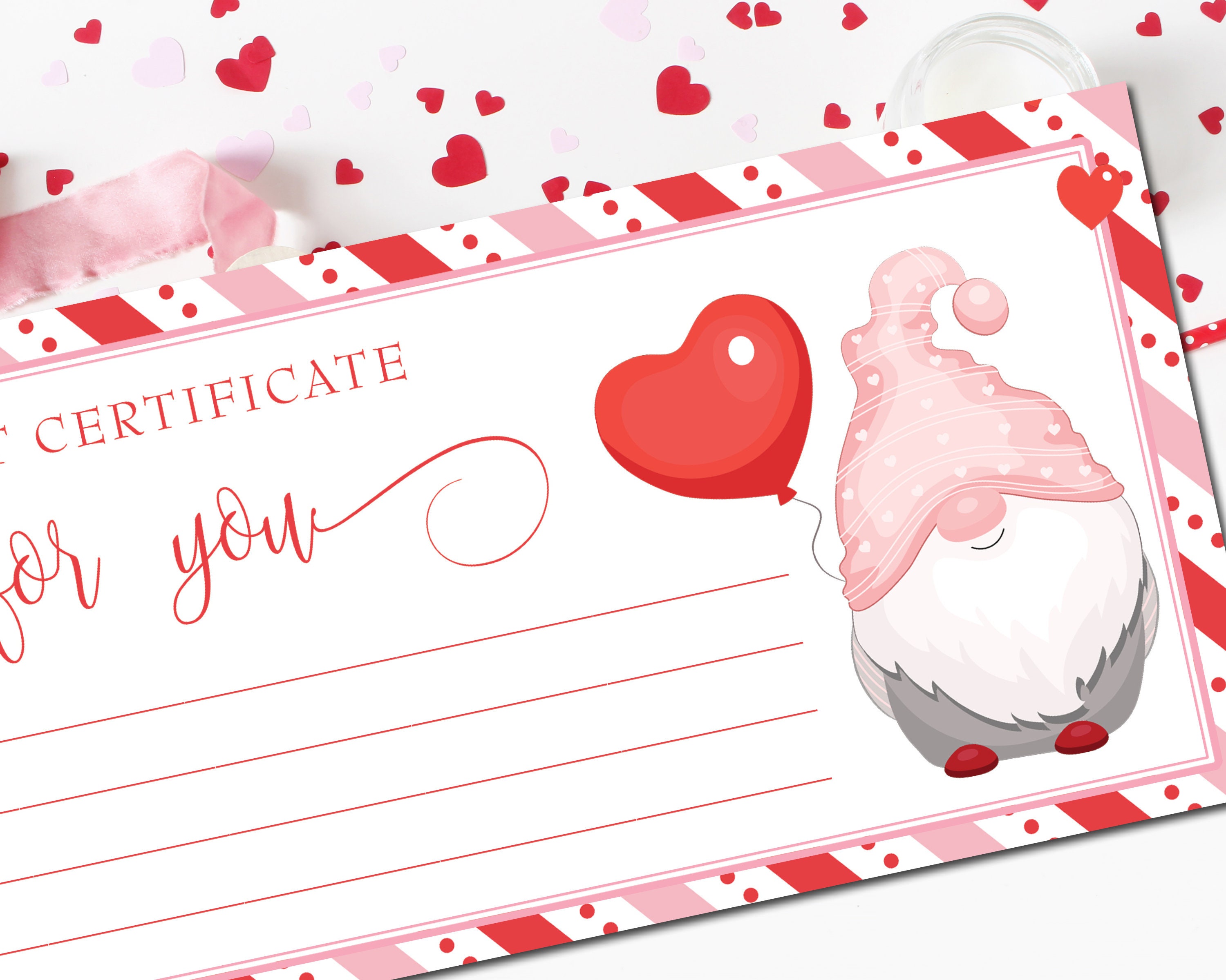 Printable Valentine's Day Gift Certificate | Etsy