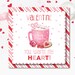 Printable Valentine's Day Gift Tag, Valentine's Favor Tag, Hot ...