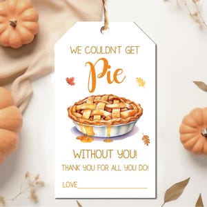 Thanksgiving Gift Tag | Baked Goods Favor Card | All That and a Slice ...