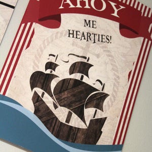 Pirate Party Pirate Posters Party Decorations Pirate Party | Etsy