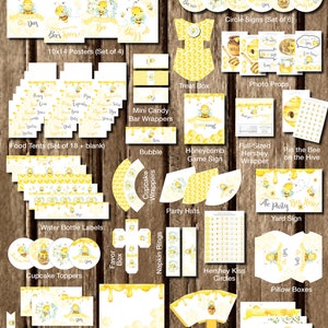 Bee Birthday Party Bundle Bee Day Party Kit Bee Day 1st Printable ...