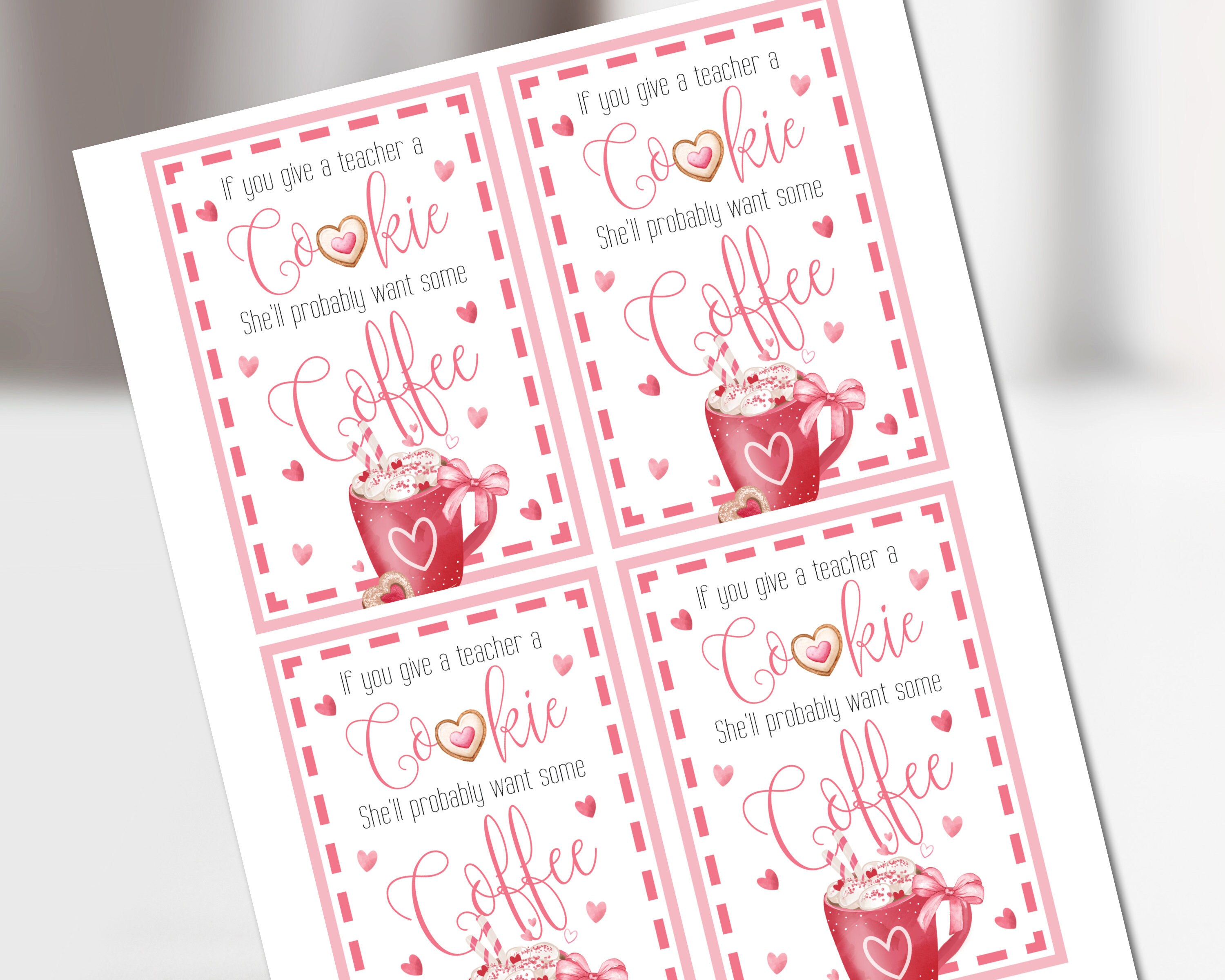 Printable Valentine's Day Gift Tag If You Give Your | Etsy