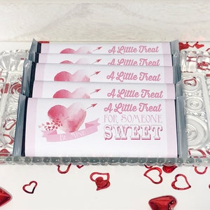 Valentine Favors, Valentine Decor, Full Sized Hershey Wrappers, Hershey ...