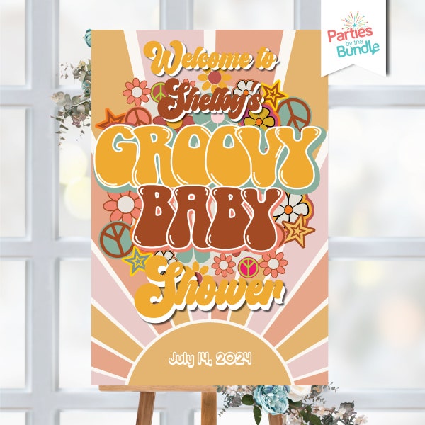 Groovy Baby Shower - Etsy