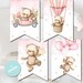 Teddy Bear Baby Shower Banner, Banner Bunting, Party Decorations, Pink ...