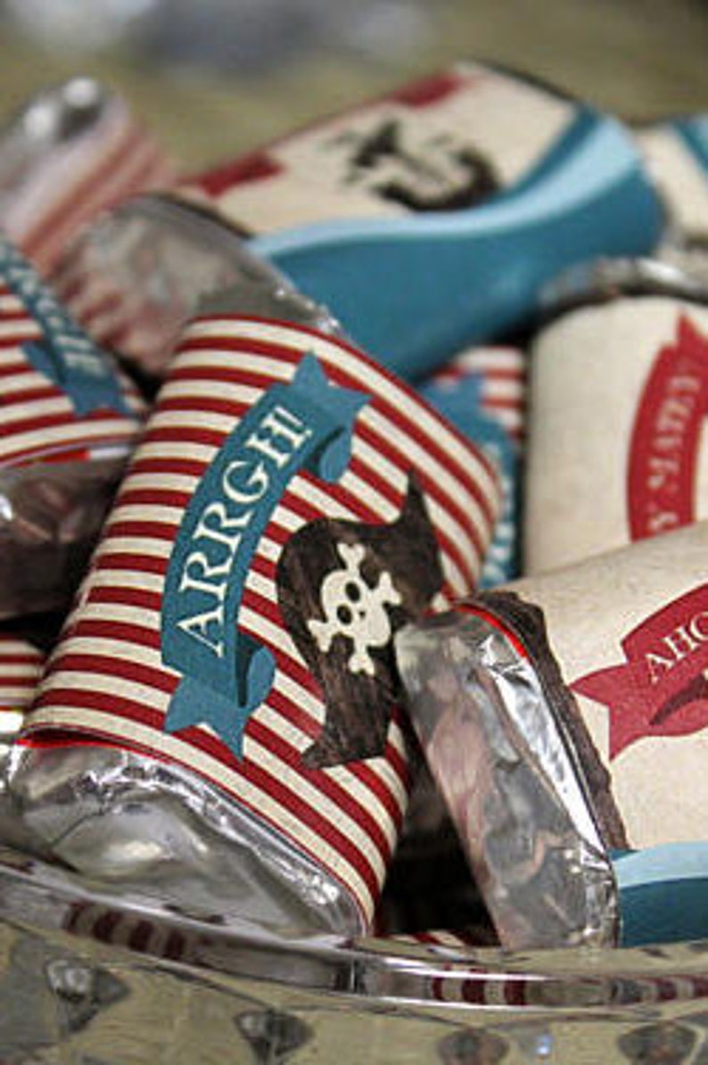 Candy Bar Wrappers Pirate Birthday Pirate Party Pirate - Etsy