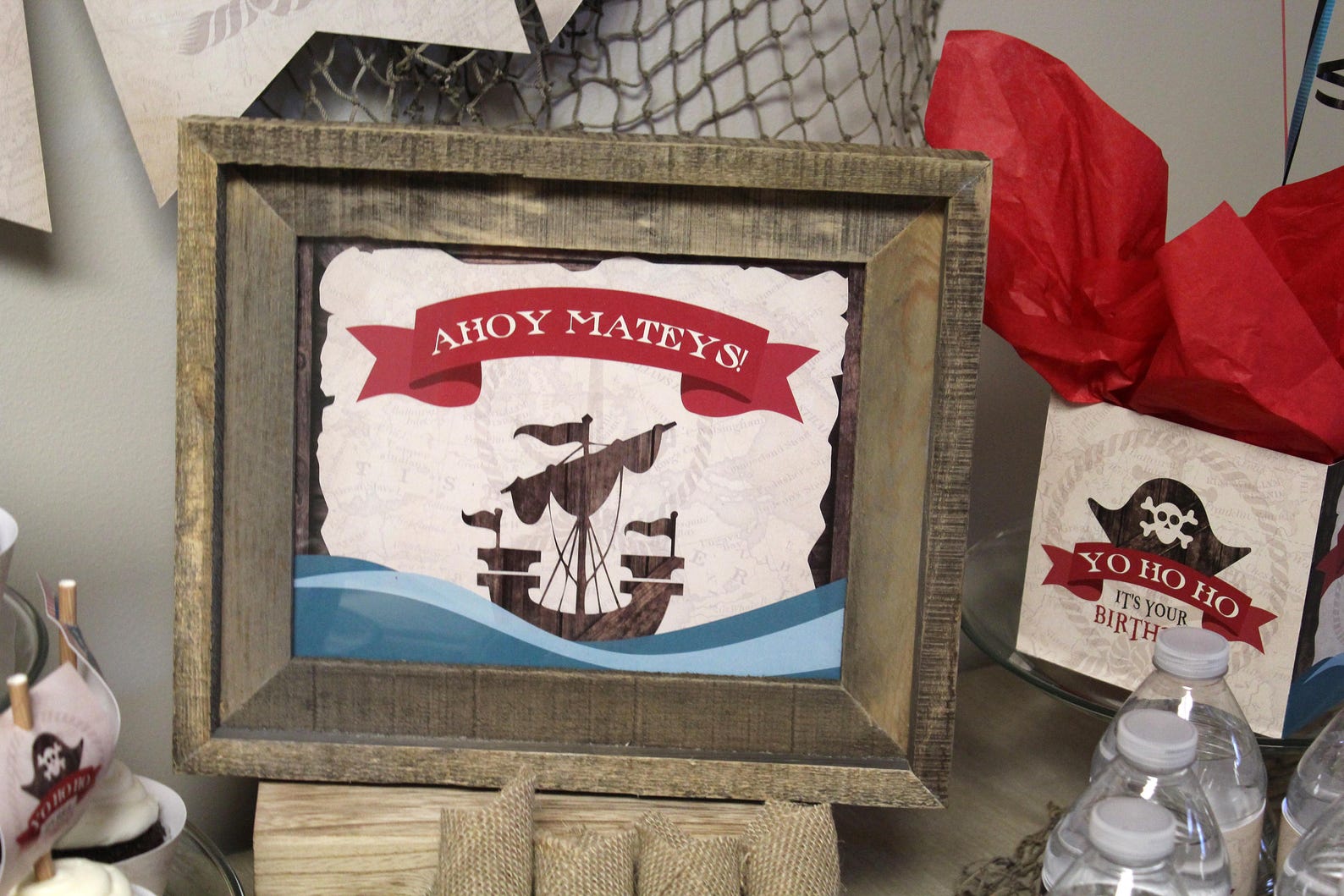 Pirate Birthday Welcome Sign, Pirate Party DIY Printable Party Sign ...