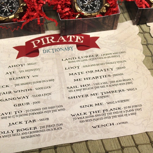 Pirate Party Labels Birthday INSTANT DOWNLOAD Editable & - Etsy