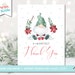 Christmas Gnome Thank You Note, Thank You Card, Gnome Christmas ...
