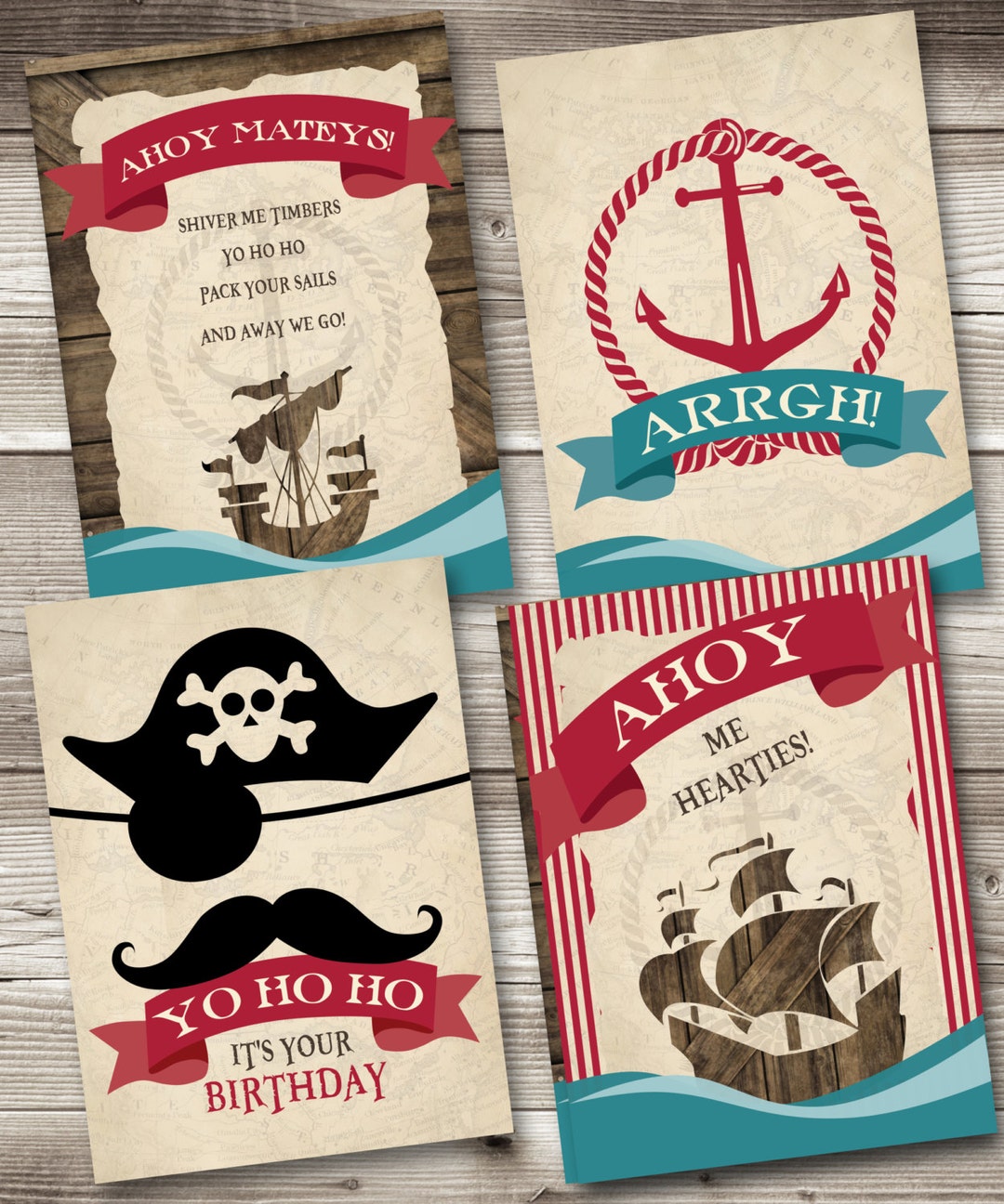 Pirate Party Pirate Posters Party Decorations Pirate Party - Etsy