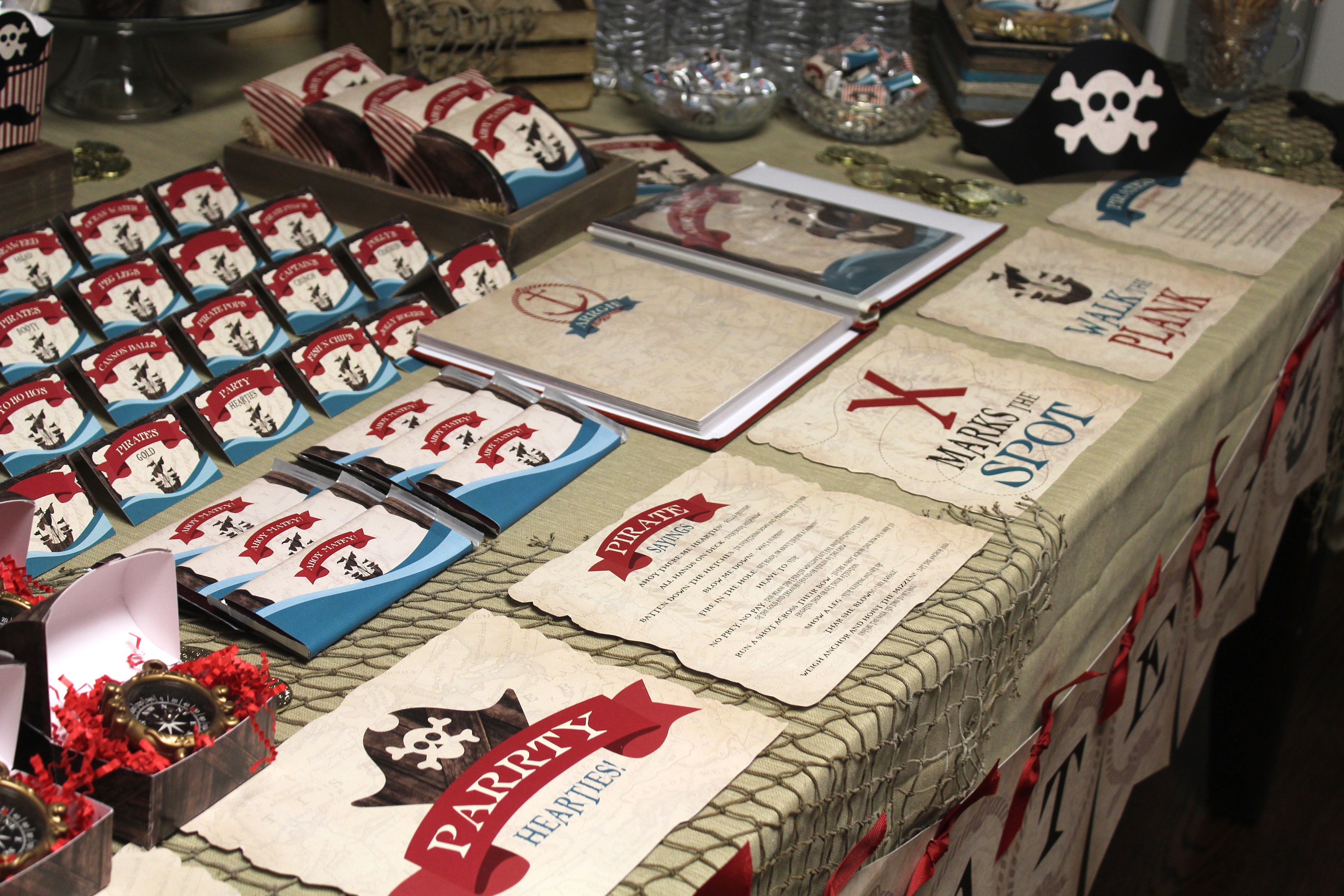 Party Signs Pirate Birthday Pirate Party Birthday Signs | Etsy