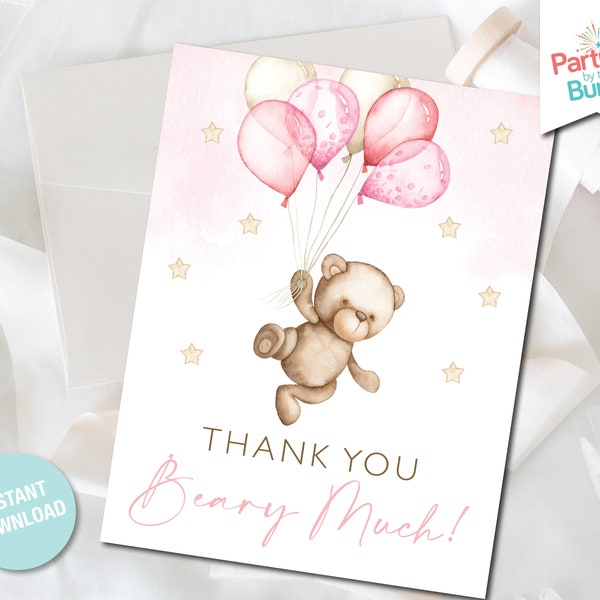 Teddy Bear Note Card - Etsy