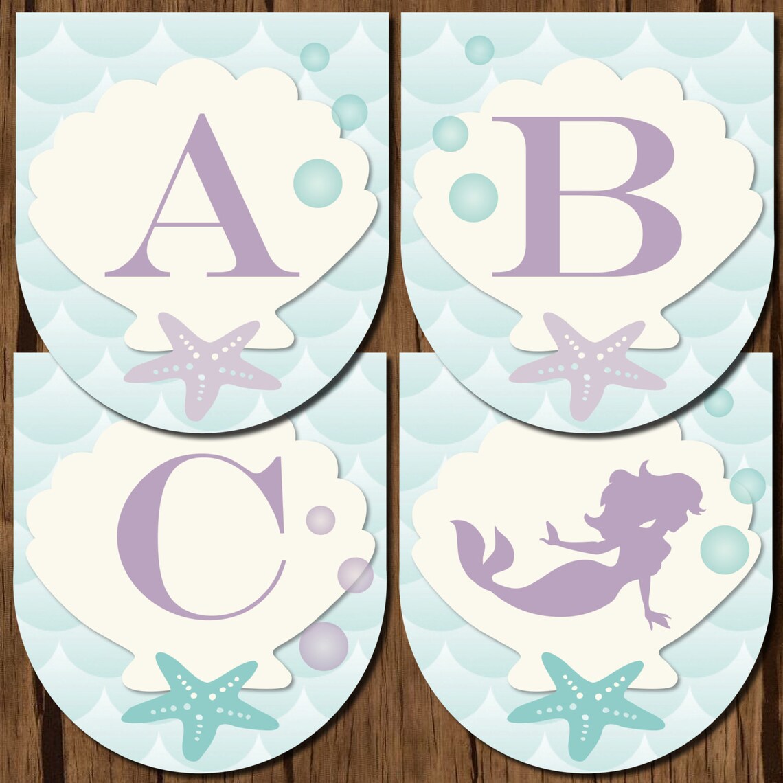 Mermaid Birthday Party Banner Mermaid Decor Birthday - Etsy