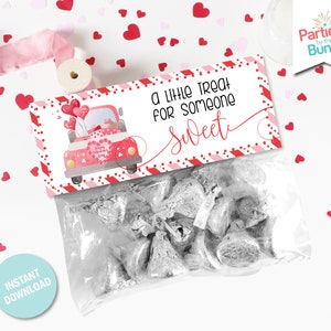 Valentine's Day Treat Topper, Valentine Car, A Little Treat for Someone ...