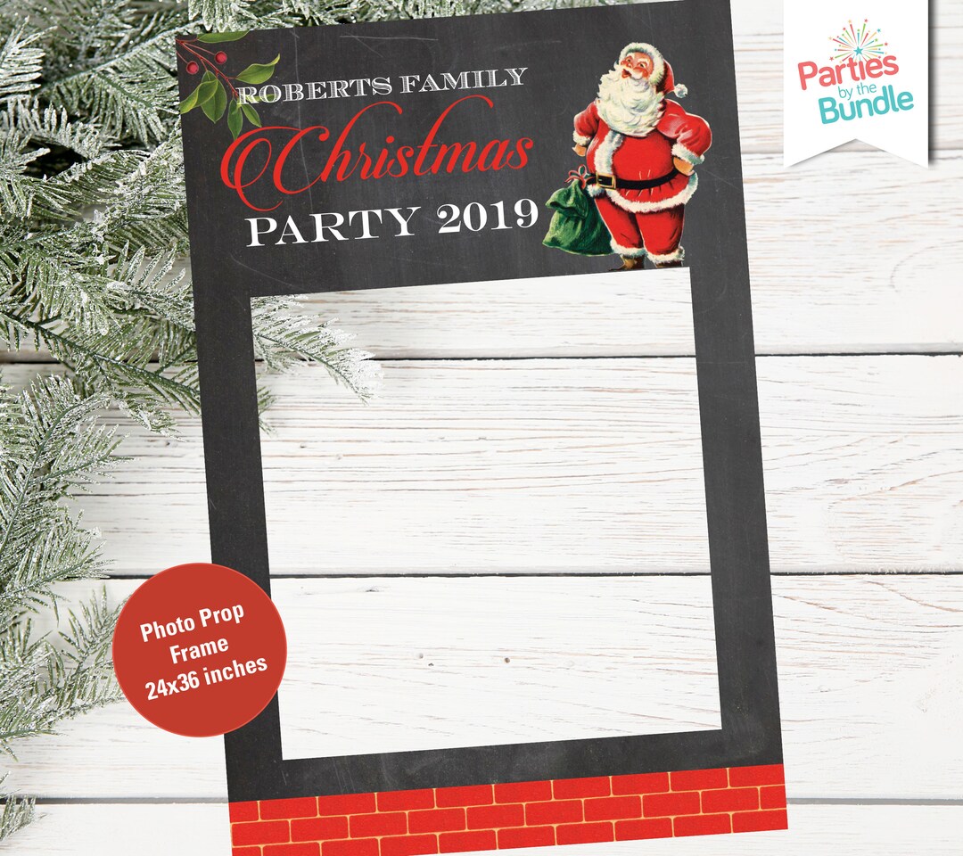 Christmas Photo Prop Frame, Fun Photo Booth Prop, Holiday Party Prop ...