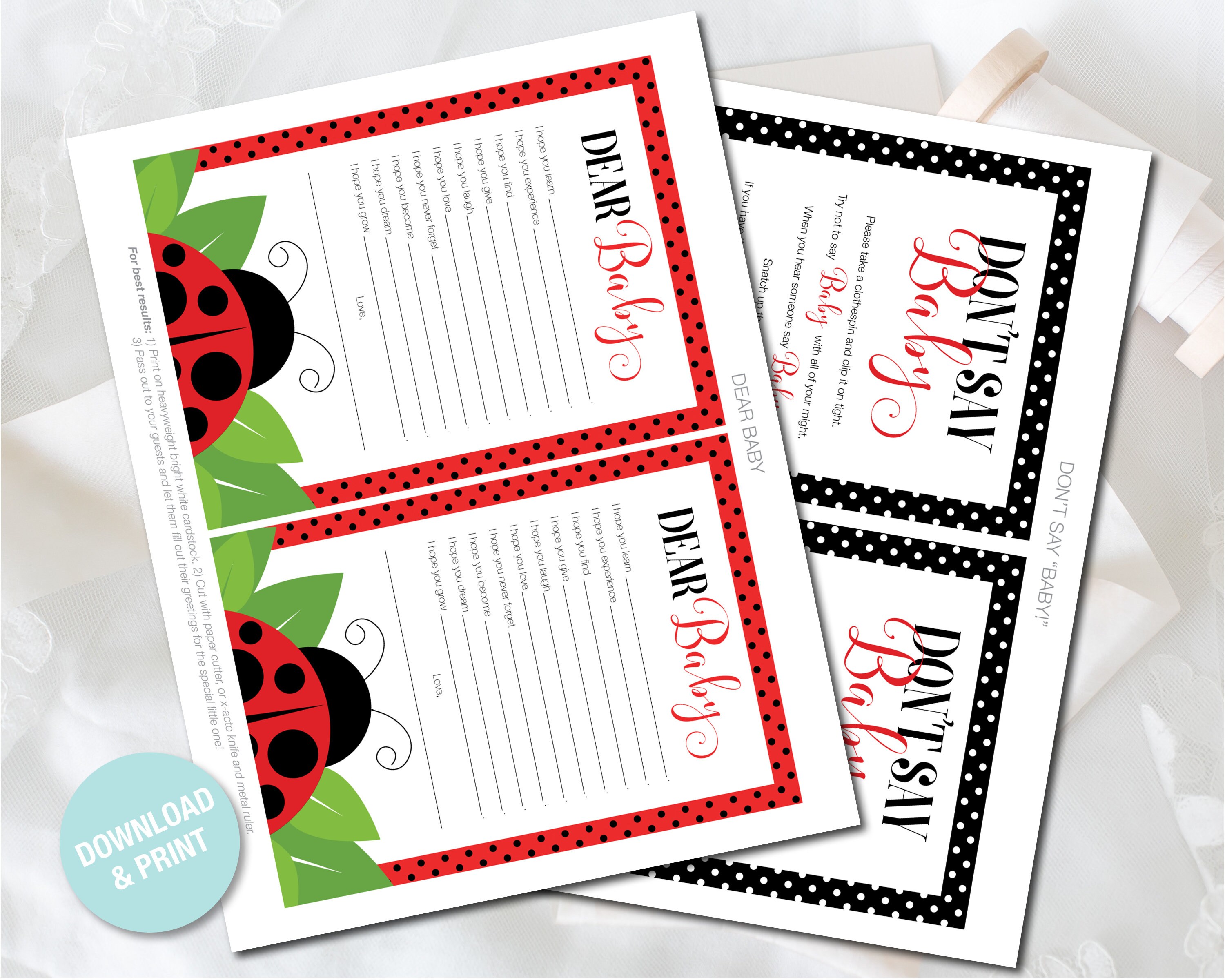 Ladybug Baby Shower Games, Little Lady Baby Shower Games, Ladybug Game ...