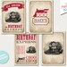 Vintage Train Birthday Party Printables Poster Set Train - Etsy