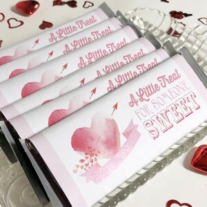 Valentine Favors, Valentine Decor, Full Sized Hershey Wrappers, Hershey ...