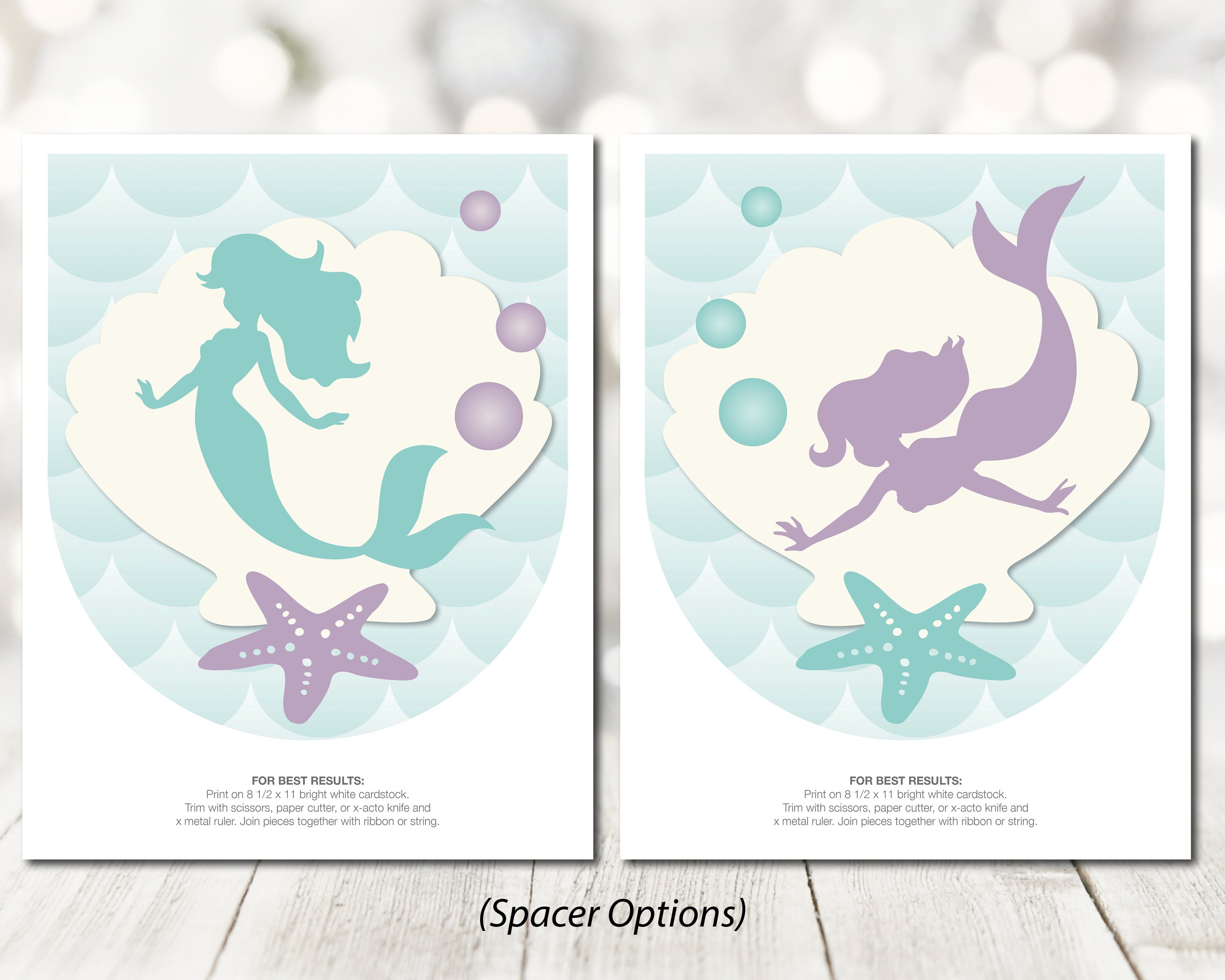 Mermaid Baby Shower Decorations, Party Banner A-Z, Shower Bunting ...