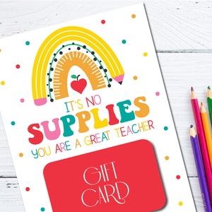 Teacher Appreciation Gift Card Holder | Back to School Teacher Gift ...