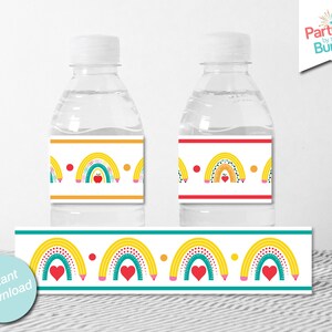 Back to School Water Bottle Labels | First Day of School Printable ...