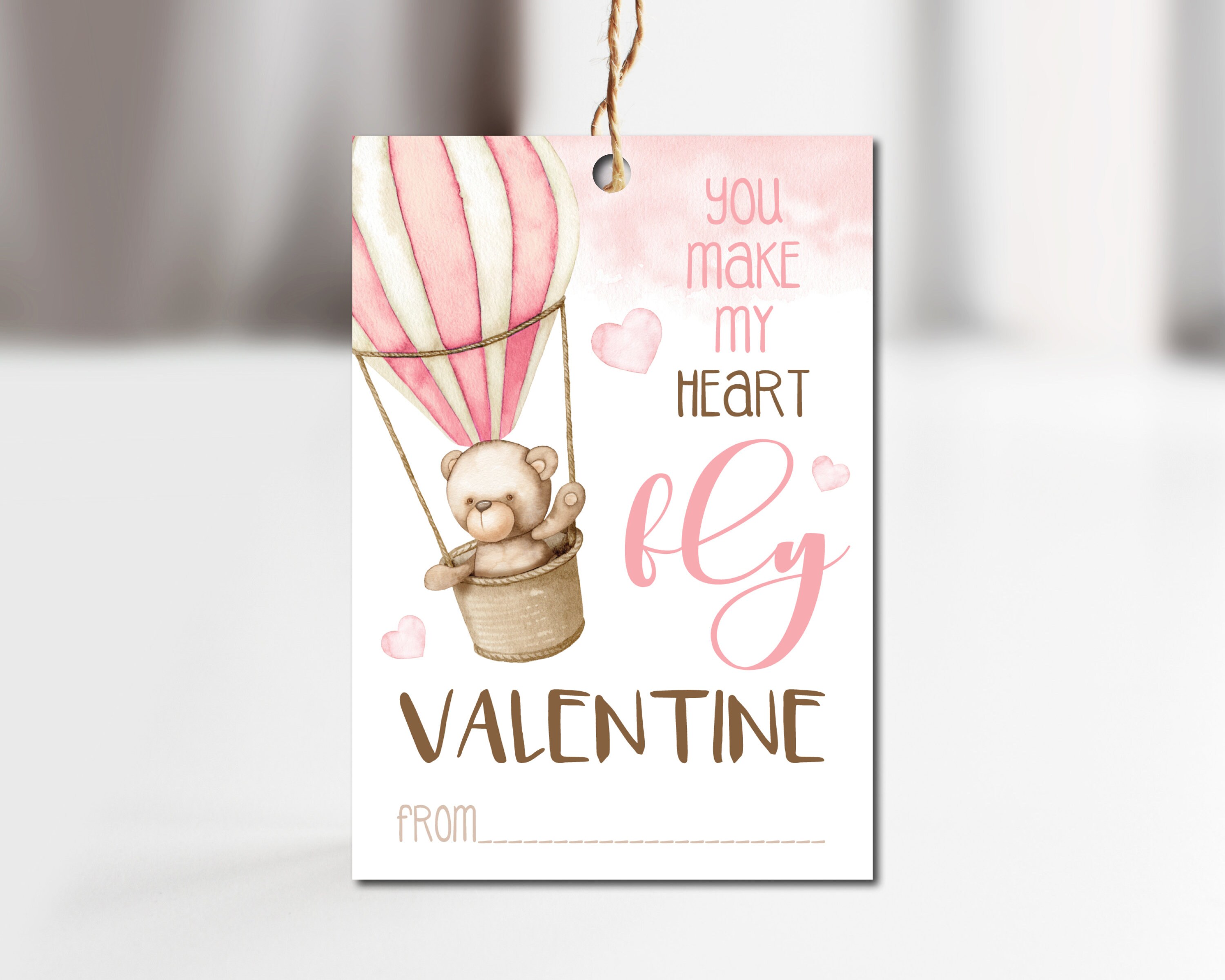 Printable Valentine's Day Gift Tag Valentine Favor Tag - Etsy