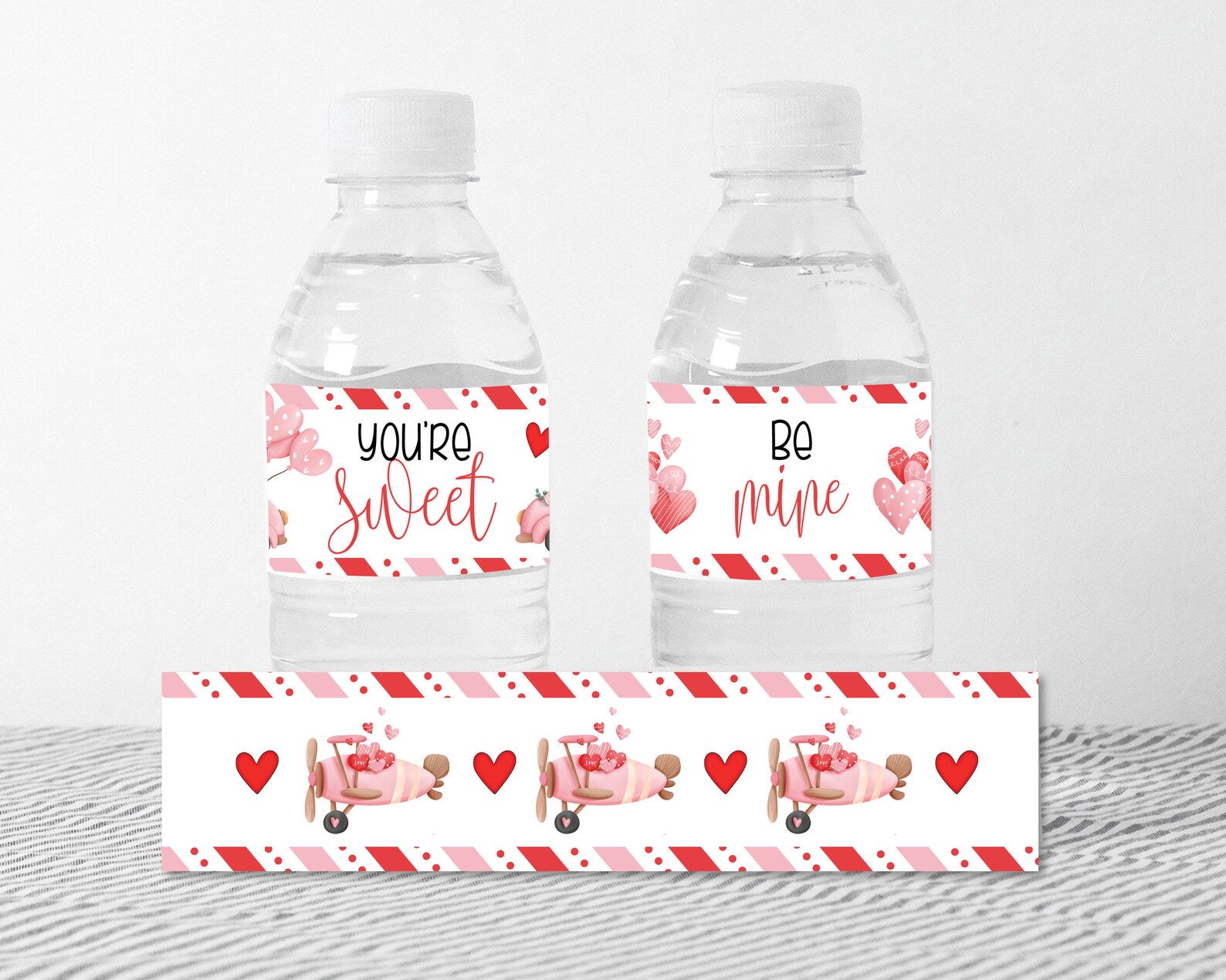 Valentine Water Bottle Labels Printable Water Bottle - Etsy