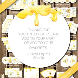 Bee Birthday Party Bundle Bee Day Party Kit Bee Day 1st Printable ...