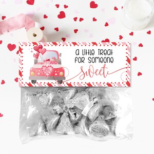 Valentine's Day Treat Topper, Valentine Car, A Little Treat for Someone ...
