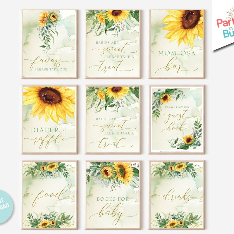 Sunflower Table Numbers - Etsy