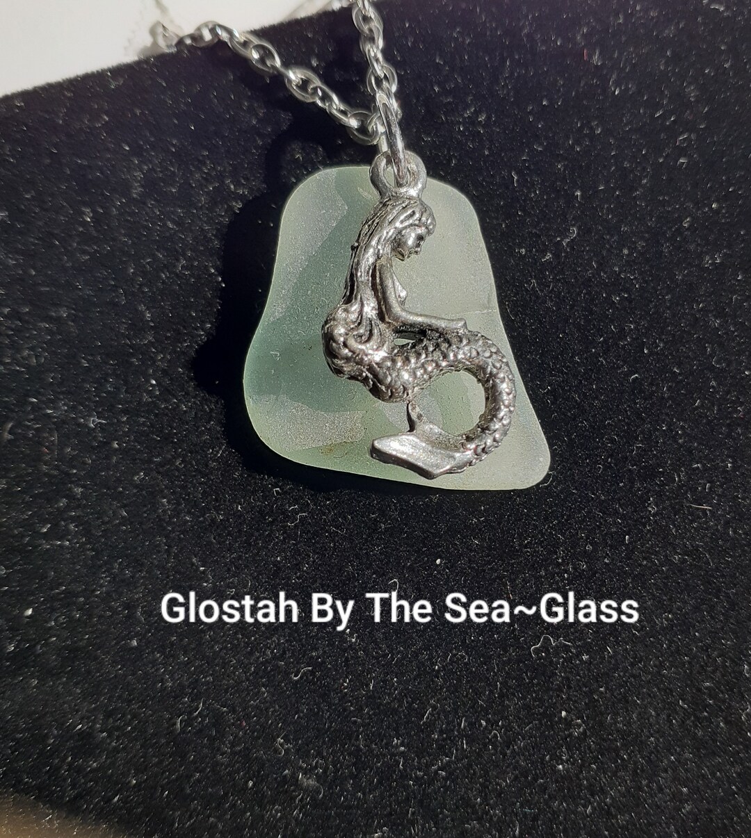 Seaglass Mermaid Pendant, Mermaid Jewelry, Seaglass Jewelry, Mermaids ...