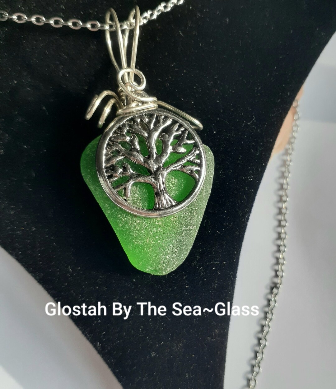 Seaglasstree of Life Pendant, Tree of Life Pendant, Seaglass Pendant ...