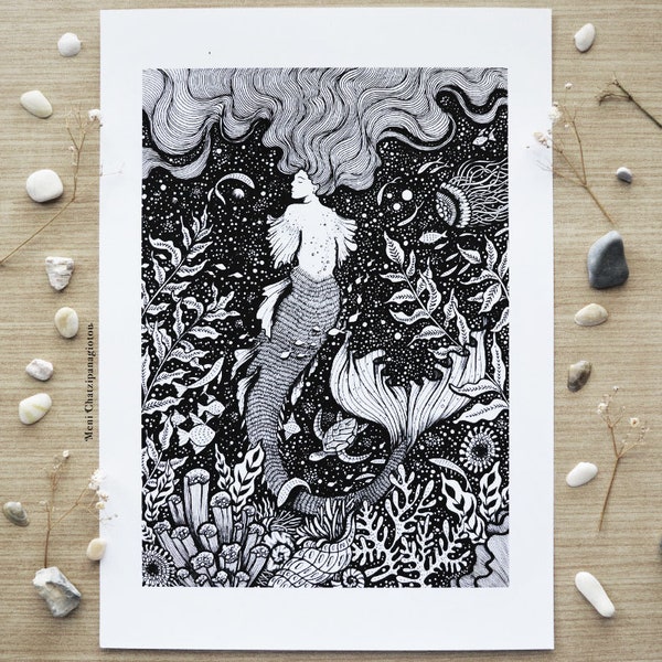 Mermaid Fine Art - Etsy