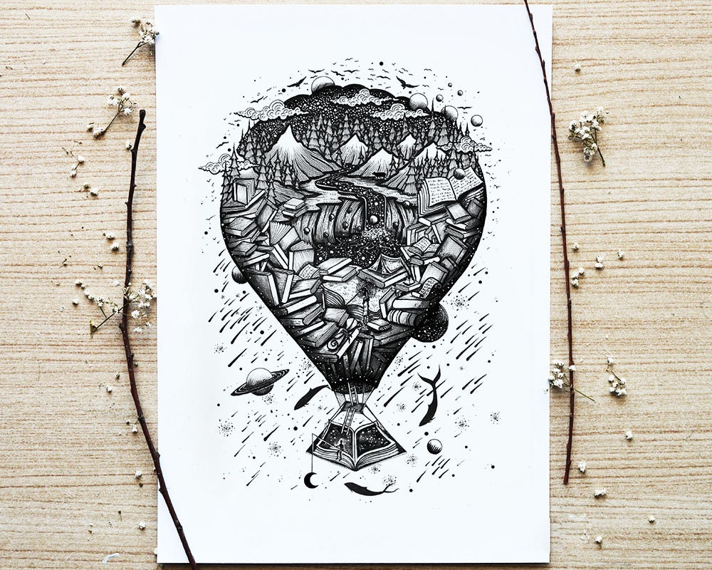 Balloon Pencil Drawing