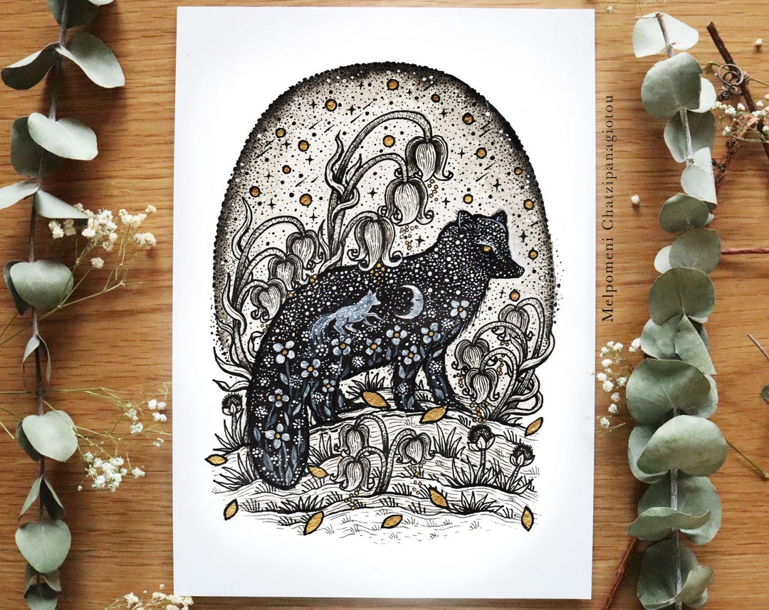 Fox Familiar- Limited Edition Print | Nature, Folk Art, Magical Art ...