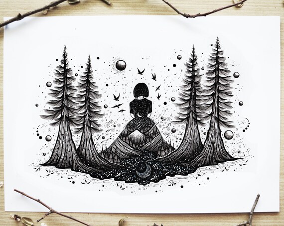 Pen Drawings Of Nature
