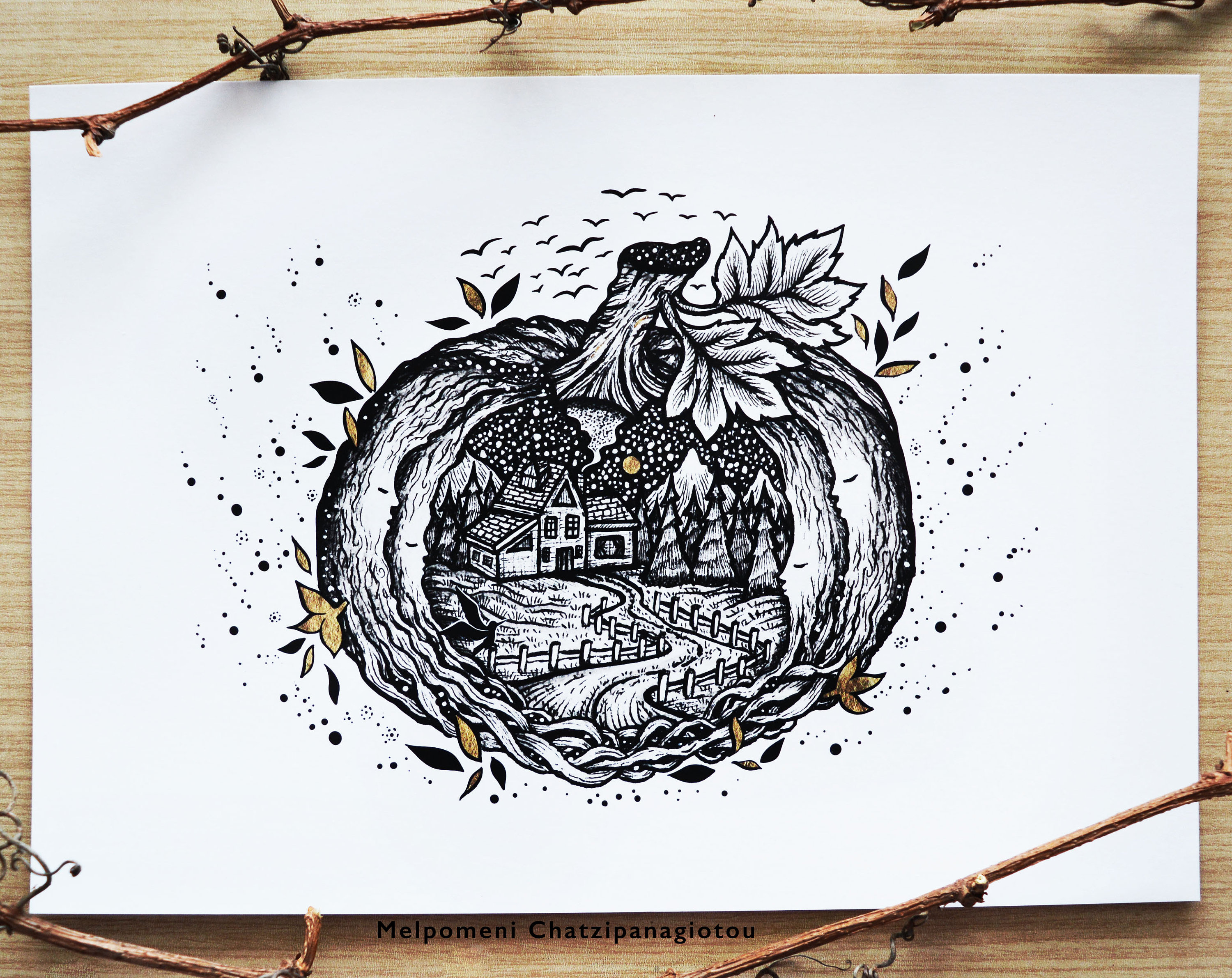 Mystical Nature Drawings