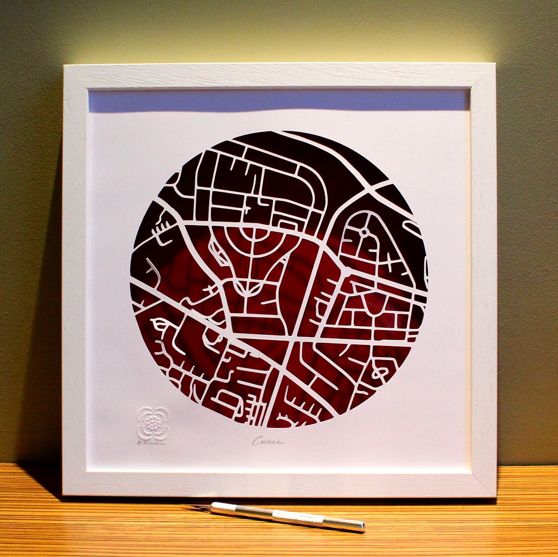Cabra Dublin Ireland Papercut Map Irish Handmade Gift - Etsy