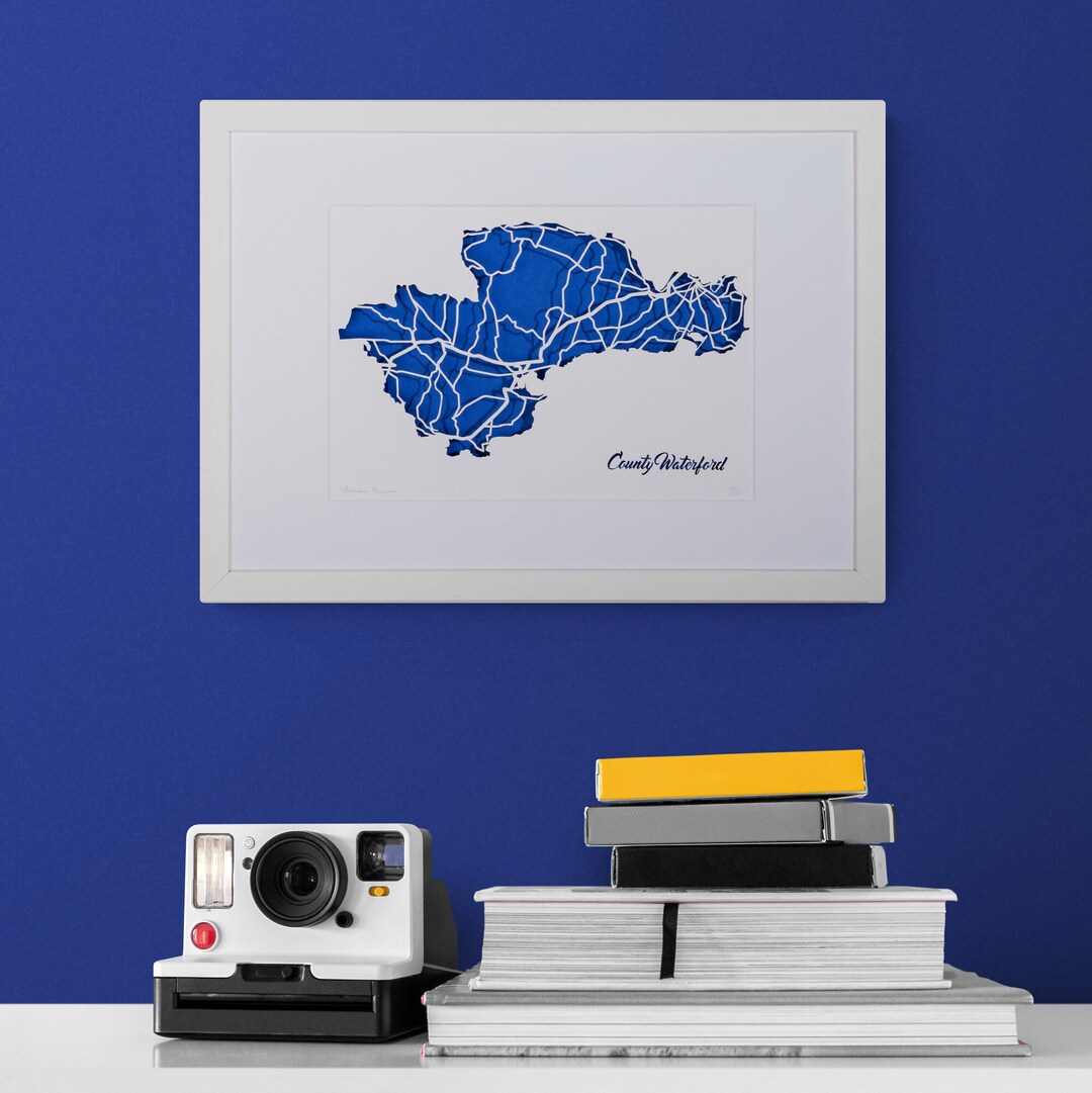 Co Waterford Papercut Map, Irish Gift Handmade in Ireland. - Etsy