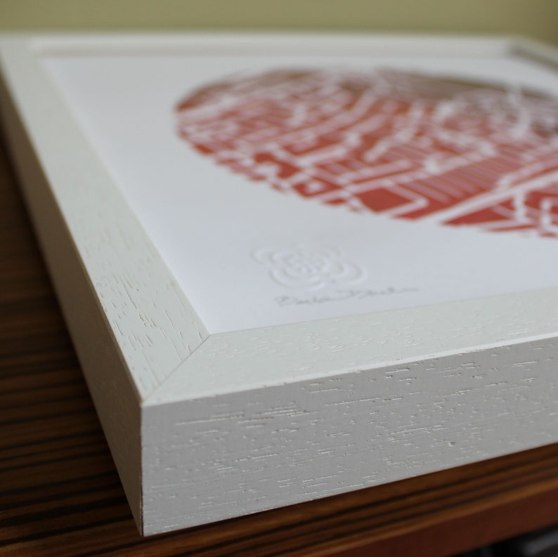 Castleknock Dublin Ireland Papercut Map Irish Handmade - Etsy