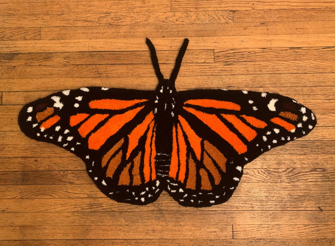 Monarch Butterfly Rug - Etsy