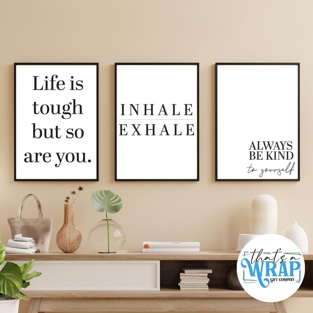 Trio of Frames - Motivational Quotes - Etsy