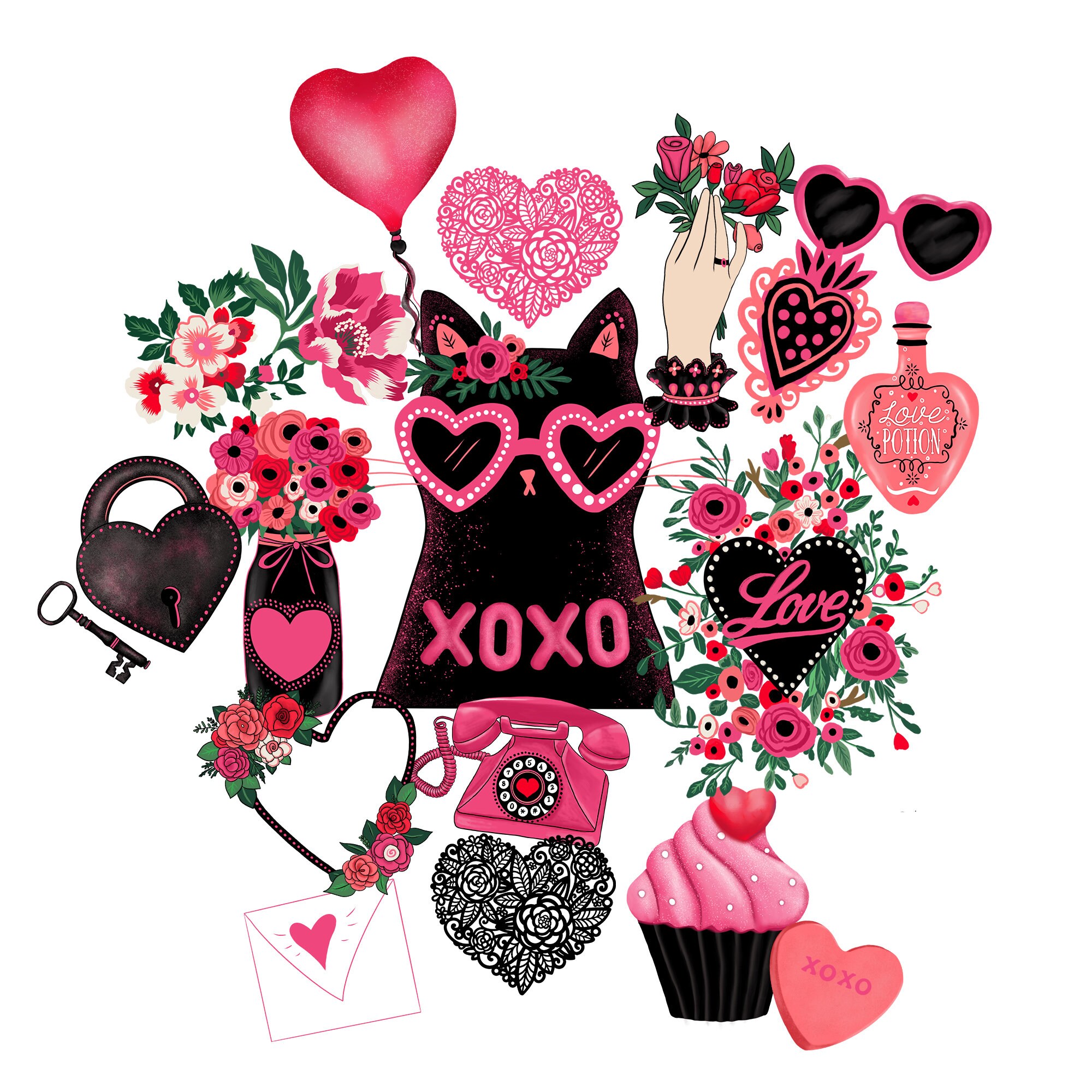 Valentines Girl Clipart Valentines Clip Art Romance Clipart Heart ...