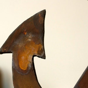 ANCHOR Rusty Wood Rustic Wall Art Decor House Warming - Etsy